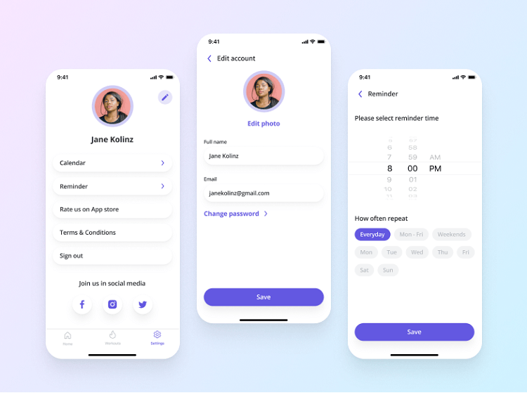 Creating a superb fitness app design: best practices - Business of Apps Creating a superb fitness app design: best practices - Business of Apps
